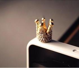 Diamond Crystal Crown Iphone 4s Cell Plug on Luulla