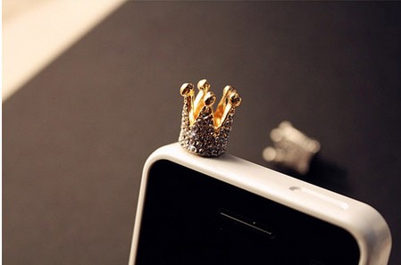 Diamond Crystal Crown Iphone 4s Cell Plug on Luulla